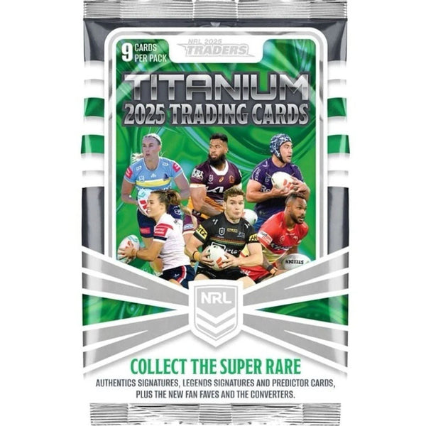 NRL Rugby League - 2025 Traders Titanium Trading Cards Booster Pack ...