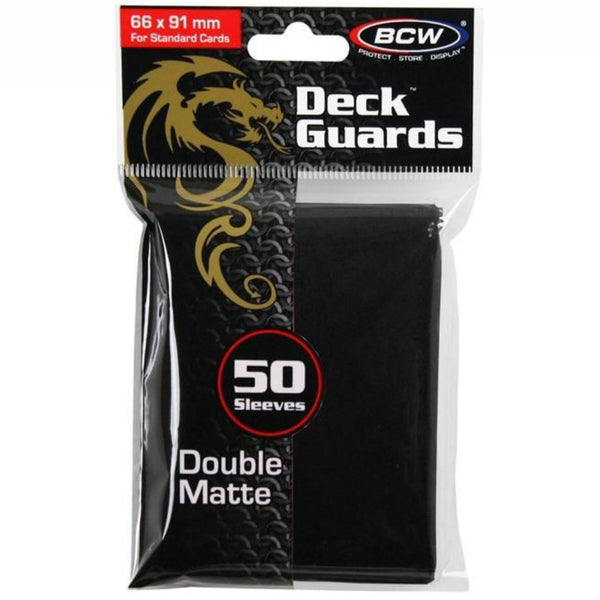 Deck Guards Sleeves 50pk - Black - Comic Book Factory