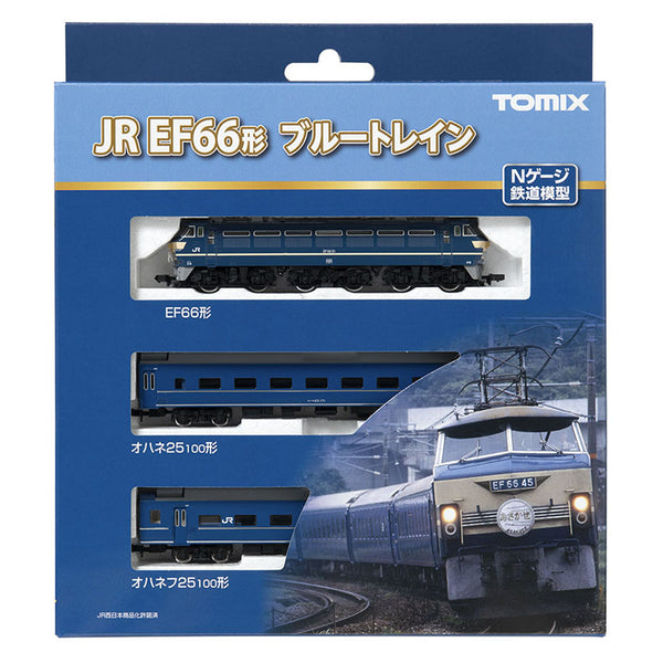 Tomix Trains - TMX98388 - N EF66 Blue Train, 3 Cars Pack - Comic Book Factory