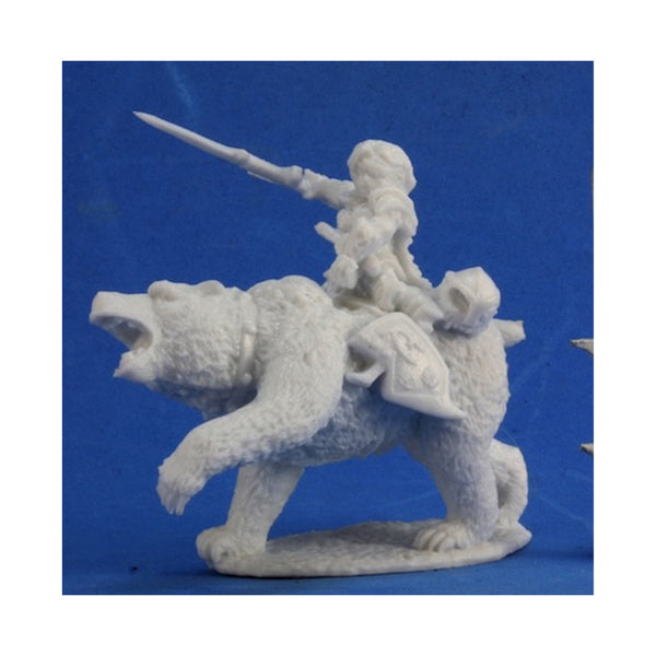 Reaper Bones - Ursula, Dwarven Bear Rider - 77353 - Comic Book Factory