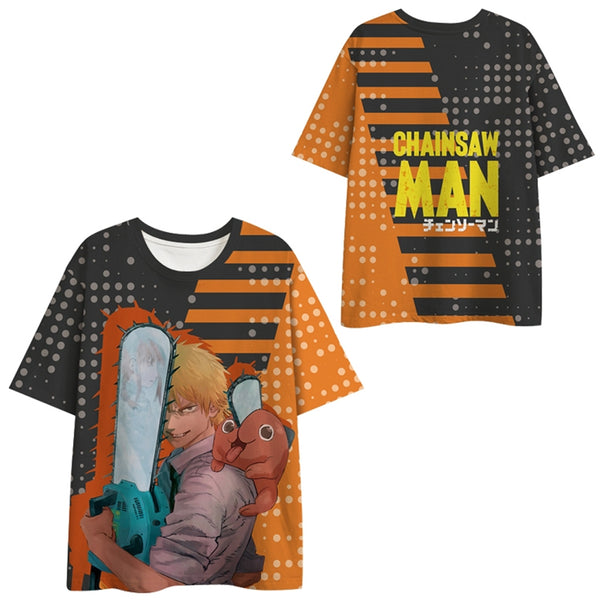 Chainsaw Man - Full Colour T-Shirt - Comic Book Factory