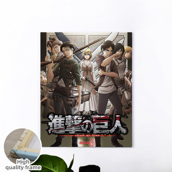 Attack on Titan - Wooden Art Frame - Comic Book Factory